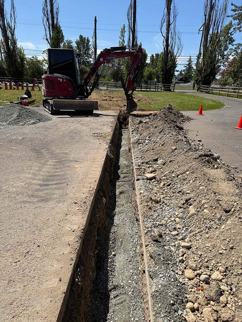 French Drain Installation | Pierce County, WA | Franky's Excavation